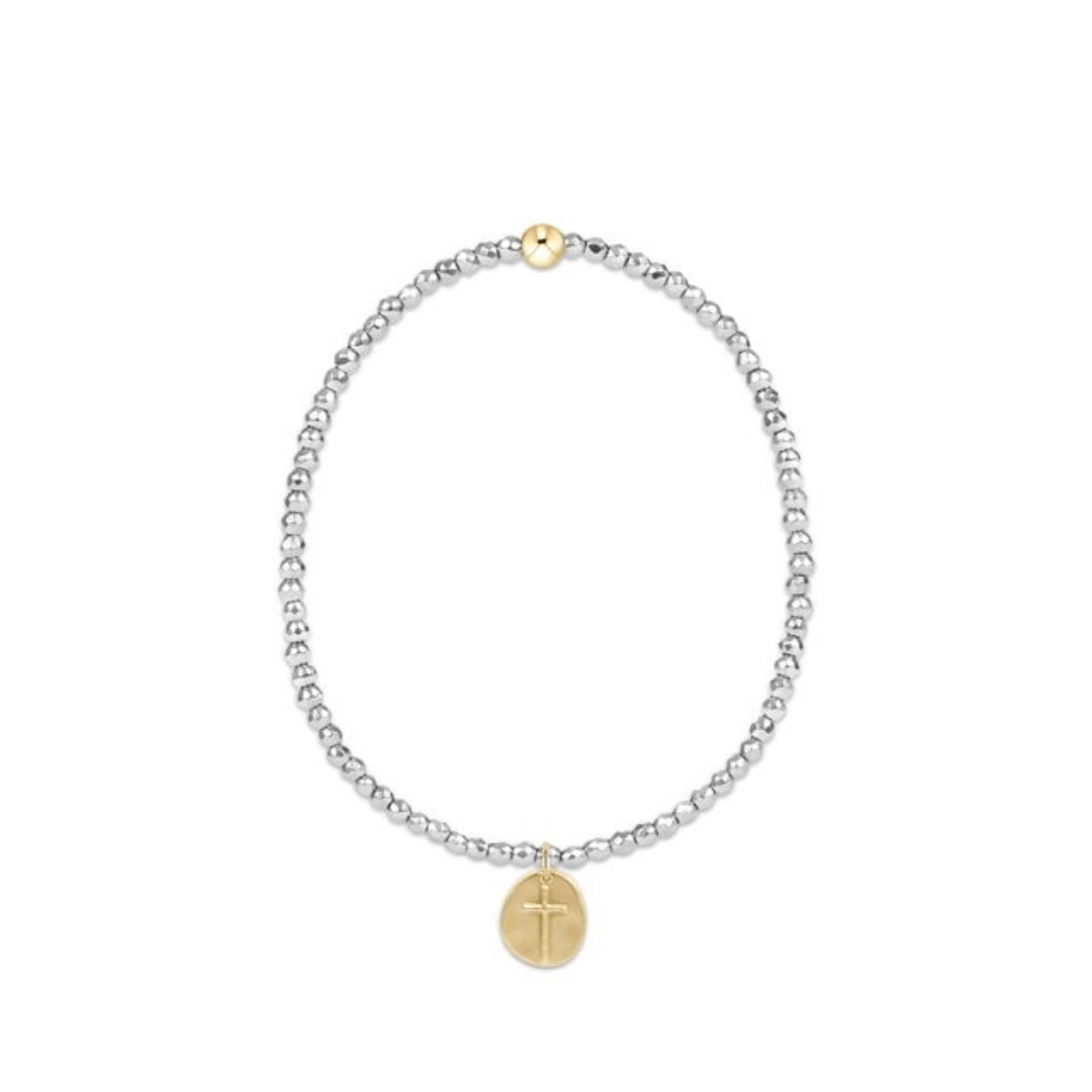 Enewton Silver 2mm Bead Bracelet - Inspire Small Gold Charm — The Cottage