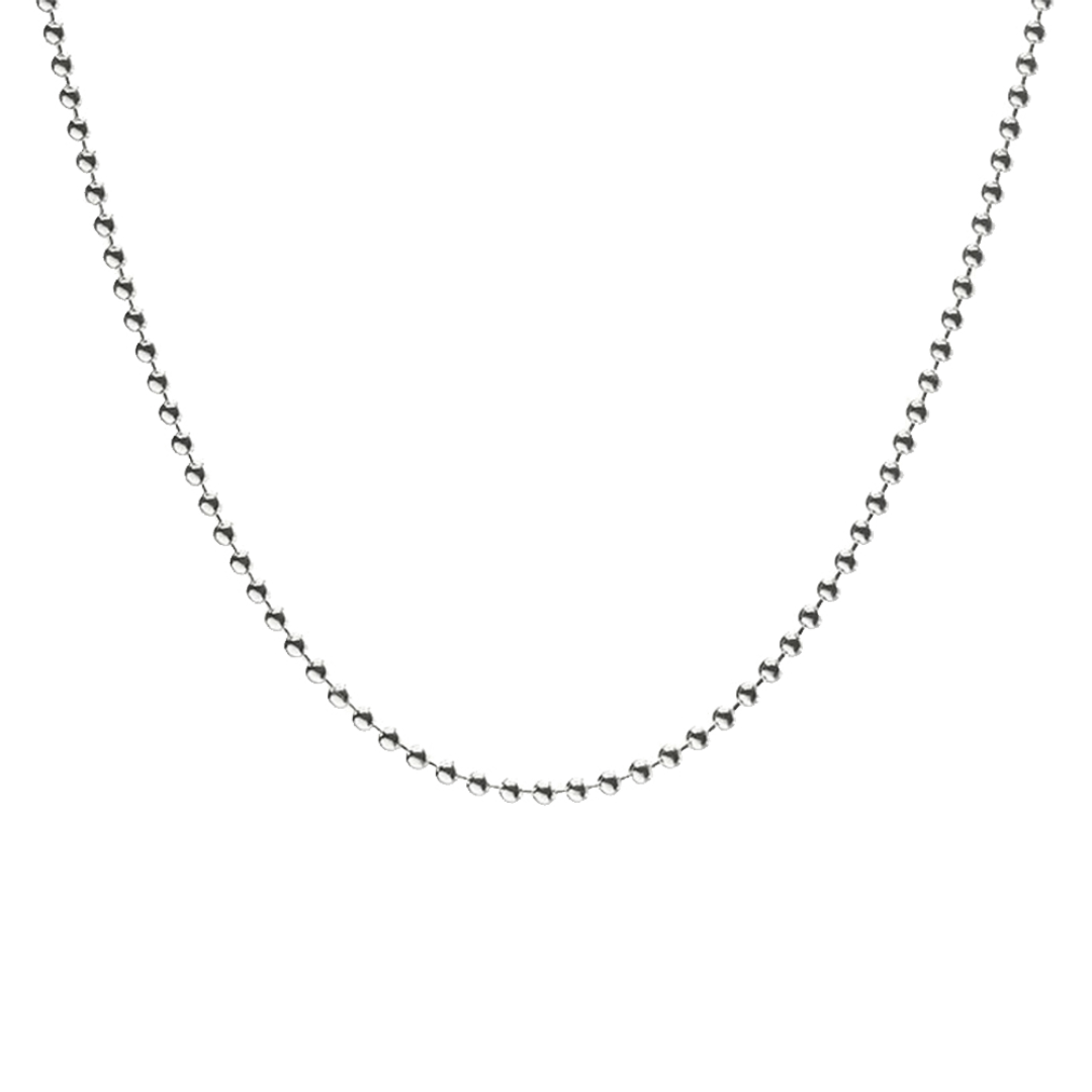Lola Sterling Ball Chain - 2mm - 16" | The Cottage