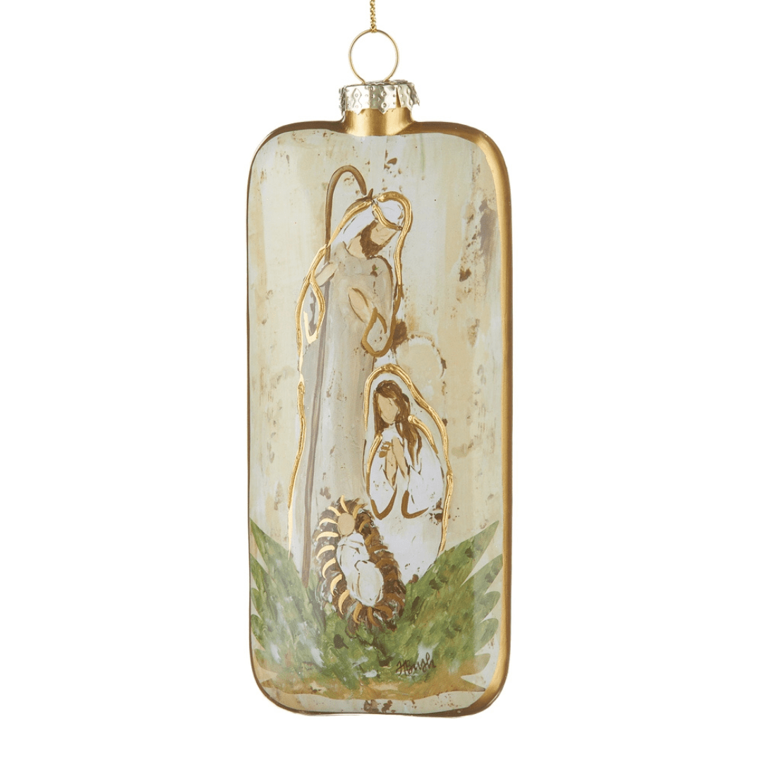 Raz Holy Family Rectangle Ornament — The Cottage